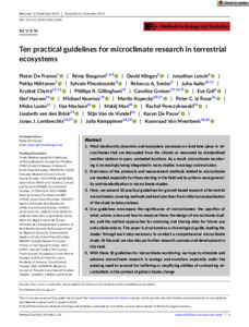 Bournemouth University Research Online [BURO] - Ten practical guidelines for microclimate ...